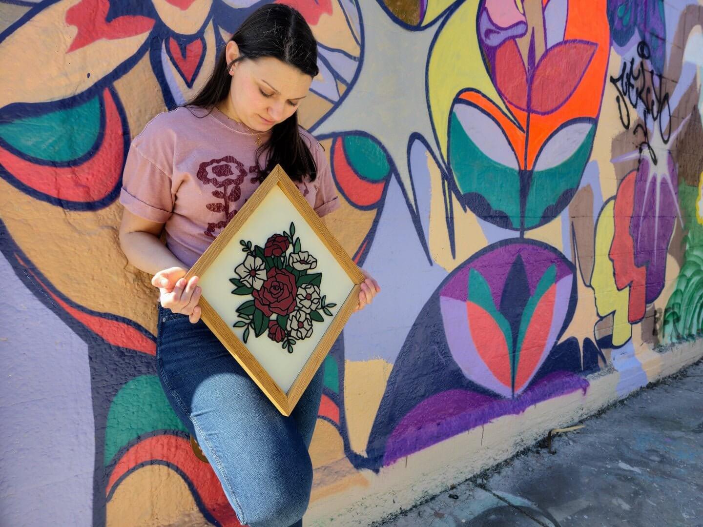 Artisanal Floral Blossom Wall Art – Exquisite Handcrafted Decor
