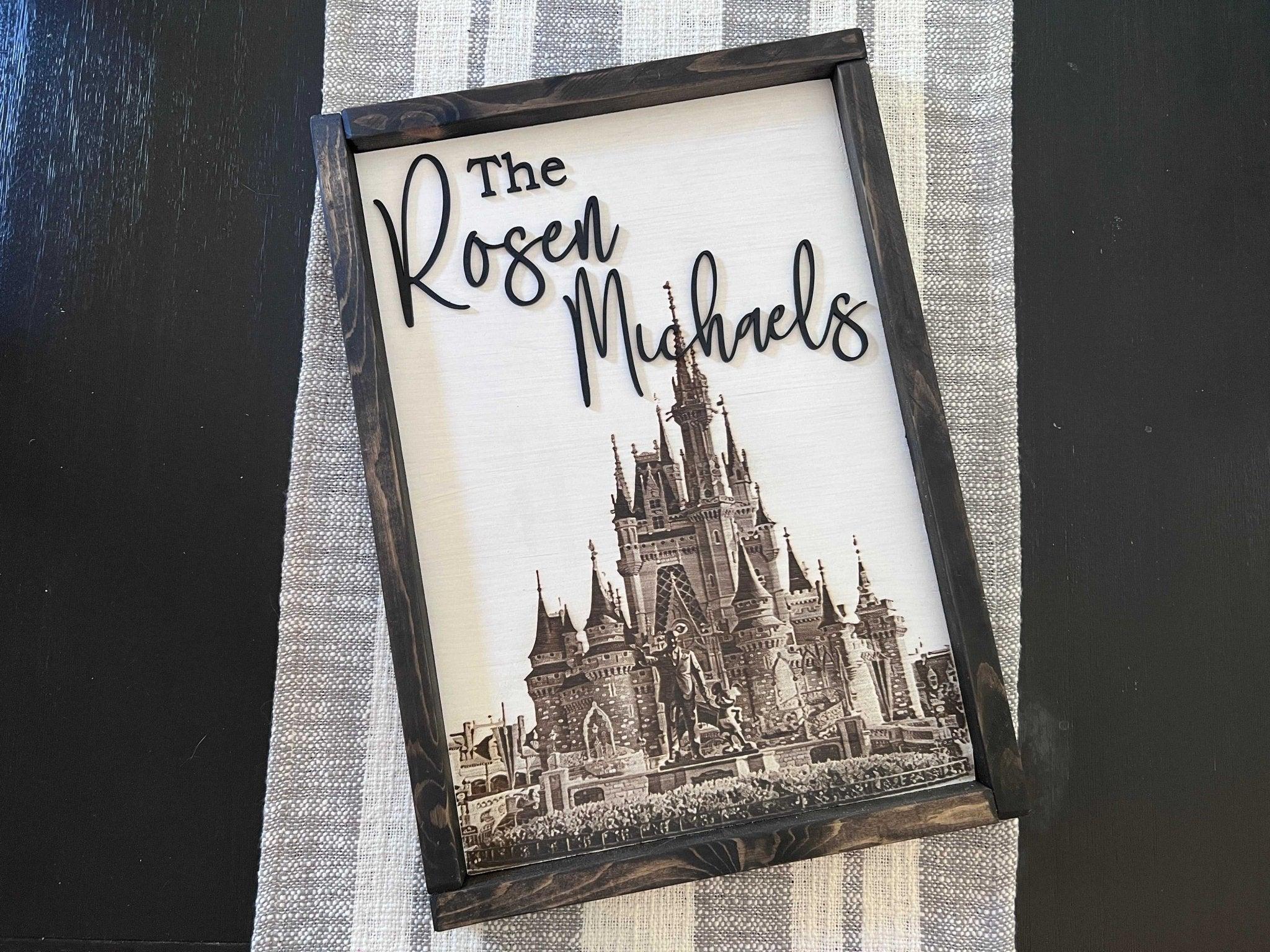 Custom Family Castle Sign