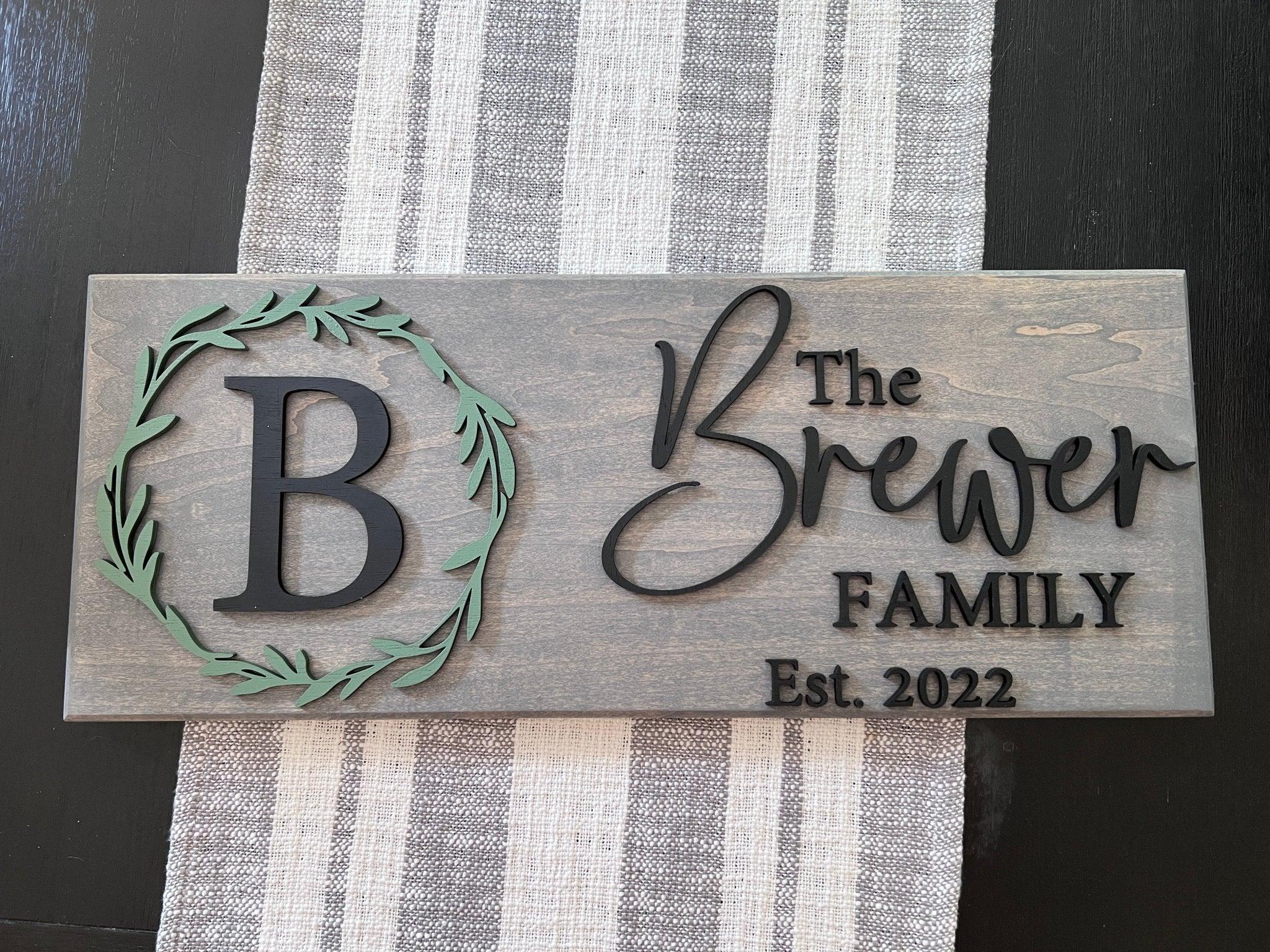 The Perfect Housewarming Gift - Customizable Handmade Laser Cut Wood ...
